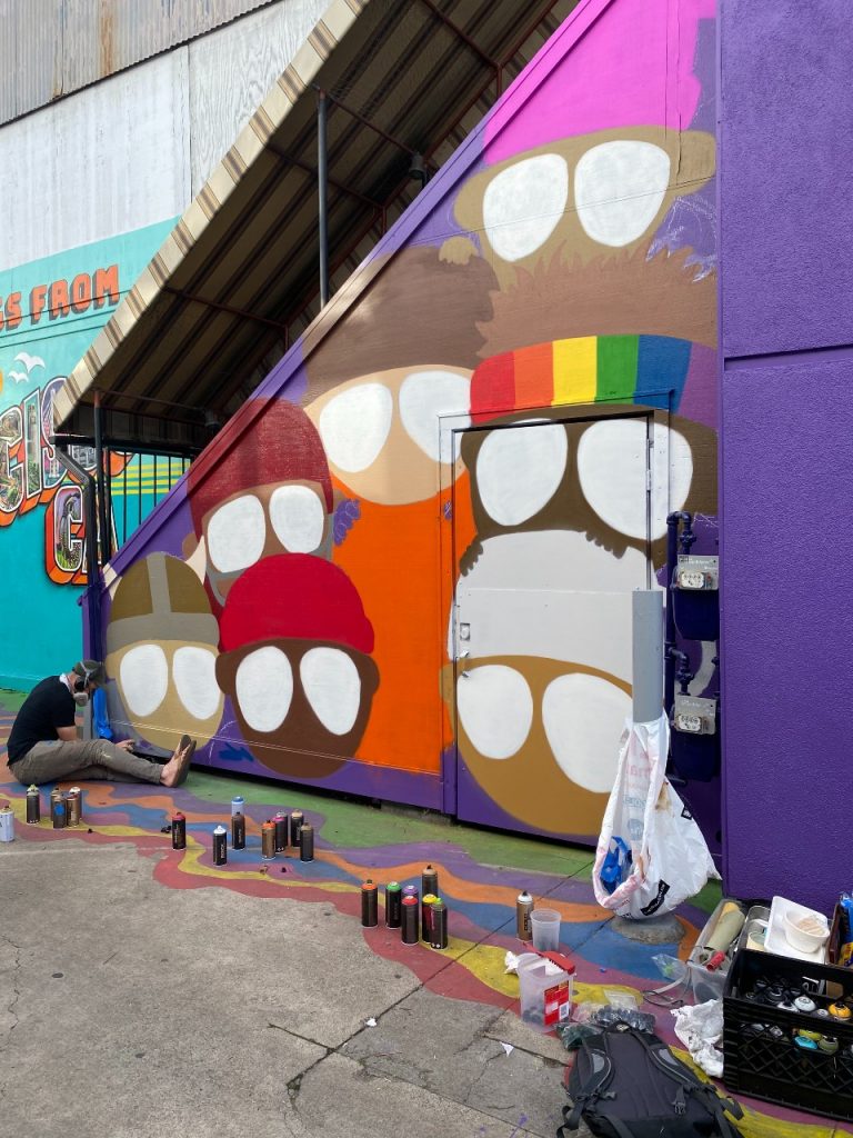 Yonmeister Mural SF Homie Party at Umbrella Alley – Umbrella Alley San ...
